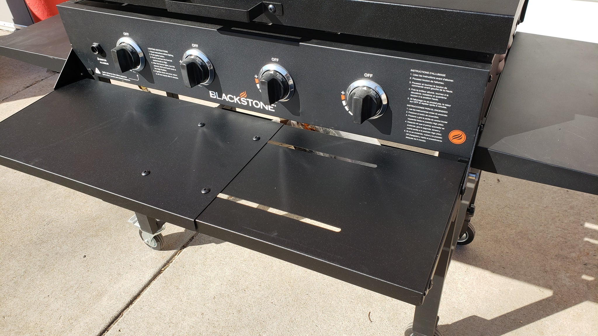 Folding Front Shelf for Blackstone Griddles, Fits 36 and 28 inch gridd ...