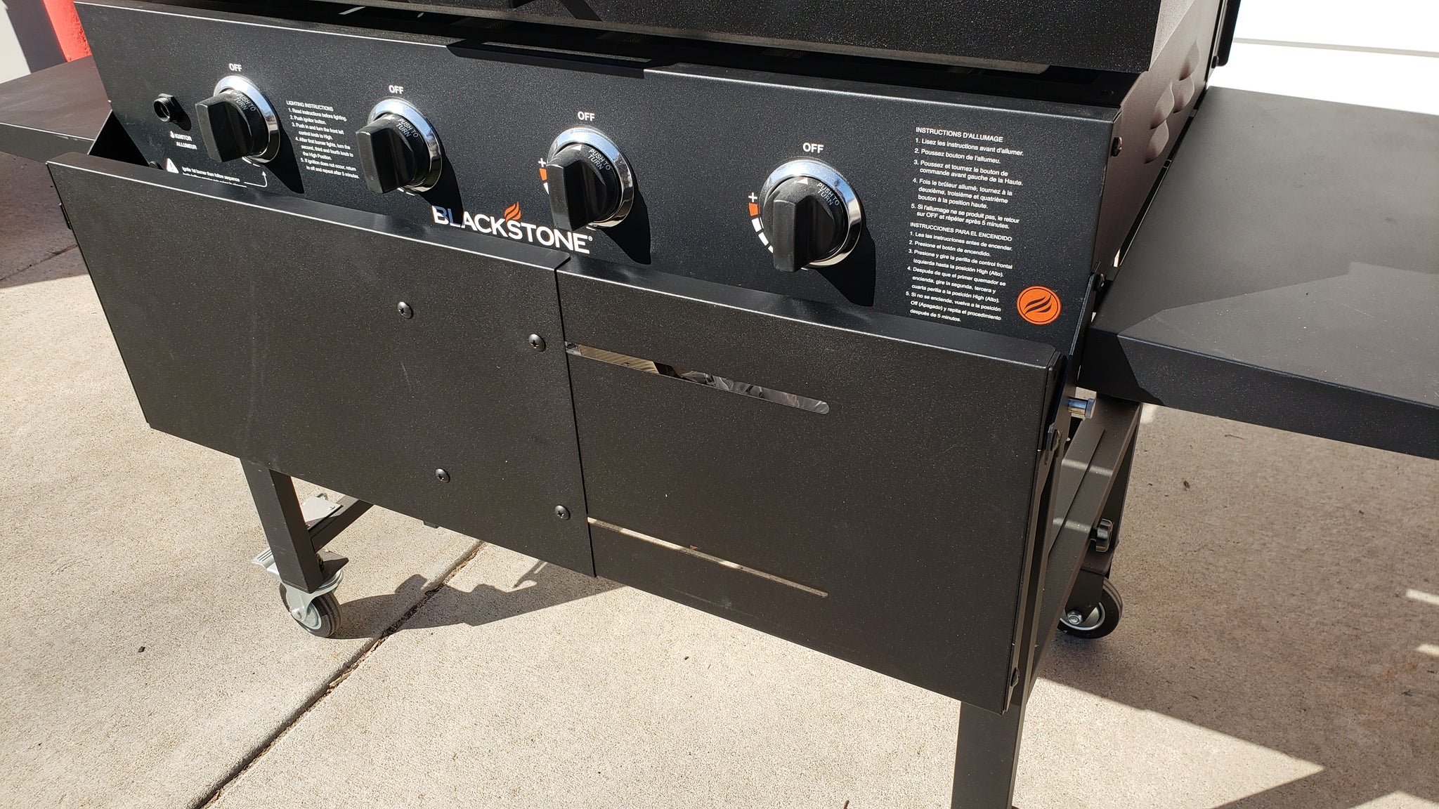 Folding Front Shelf for Blackstone Griddles, Fits 36 and 28 inch gridd ...